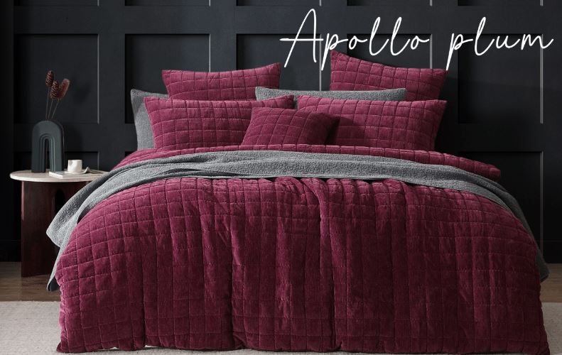 Apollo Plum Quilt Cover Set – Portland Bedazzled